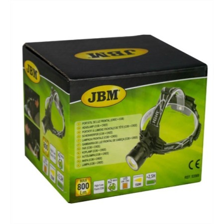 LINTERNA DE CABEZA LED JBM 800Lm RECARGABLE