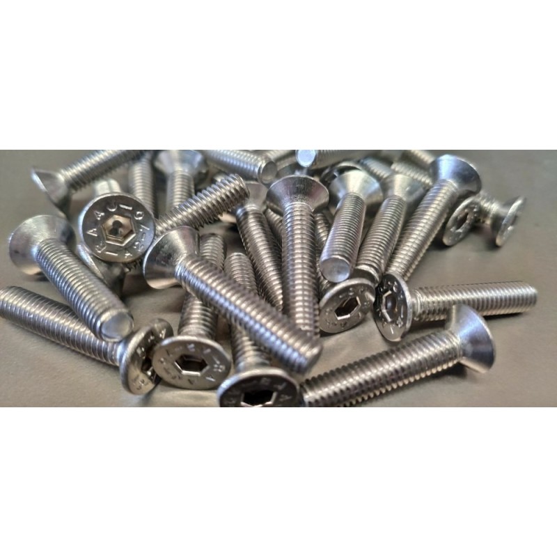 TORNILLO ALLEN AVELLANADO DIN.7991 INOXIDABLE A2 M-8x35mm (€/100uds)