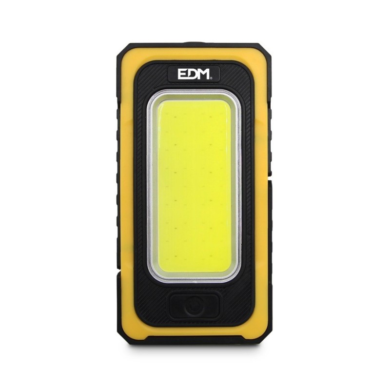 LINTERNA LED EDM SOLAR RECARGABLE 750Lm GANCHO e IMÁN ref. 36126