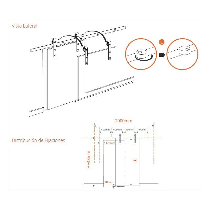 Diagrama De Puerta De Valla Corrediza Puerta Corredera Externa Con
