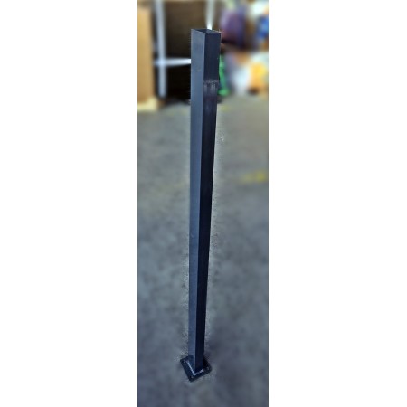 POSTE GRIS DE 60X40 PARA VALLA PLEGADA DE 1M, CON PLACA DE ANCLAJE PARA ...