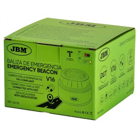 BALIZA LUMINOSA EMERGENCIA GEOLOCALIZADA V16 JBM ref. 54735